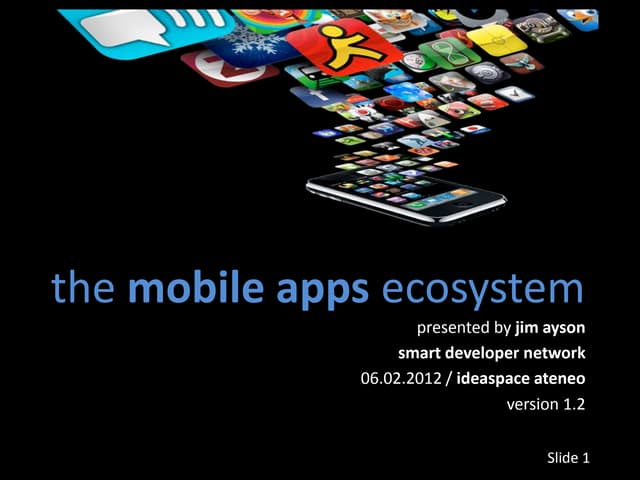 Mobile App Ecosystem Ideaspace Ateneo Ppt