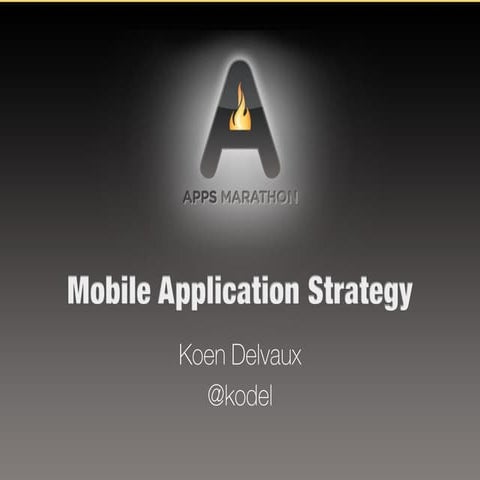 Mobile Application Strategy Pdf