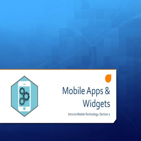 Mobile appswidgetsppt | PPT