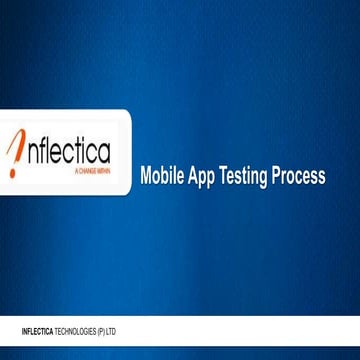 Mobile Apps Testing Ppt