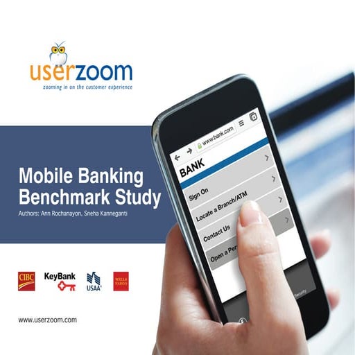 Quick Look - Mobile Banking UX Benchmark Study | UserZoom | PDF