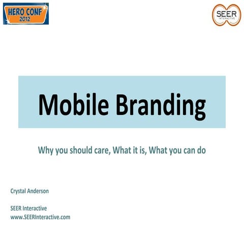 Mobile Branding | PPT