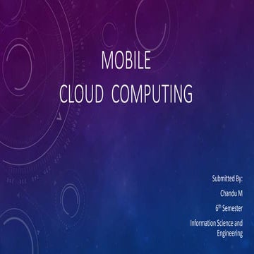 Mobile Cloud Computing Pptx