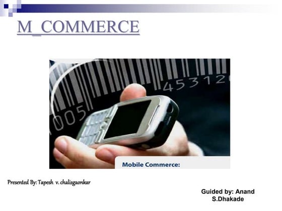 Mobile commerce ppt | PPT