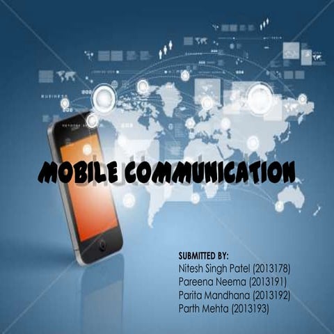 Mobile Communication for Information Technology Application ...