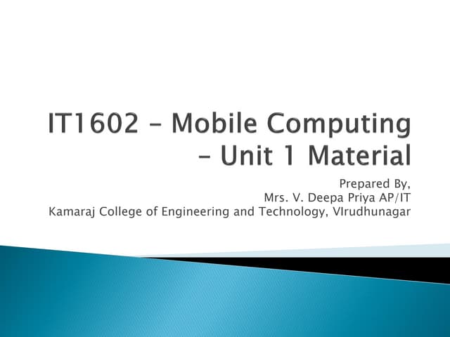 mobile computing - Unit 1 Material.pdf mobile computing - Unit 1 Material.pdf