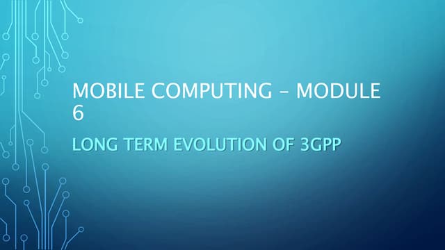 Mobile Computing Module 6 Pptx Internet Computing
