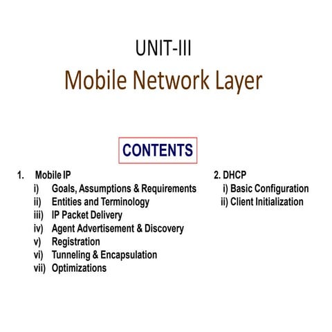 Mobile computing Mobile Transport Layer | PDF