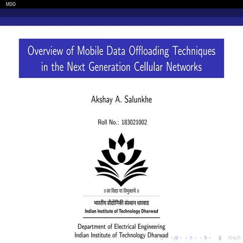 Mobile Data Offloading Ppt