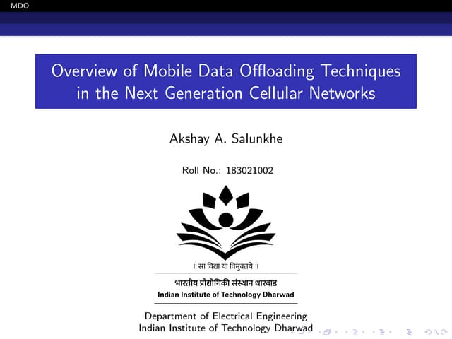 Mobile Data Offloading Ppt