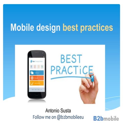 Mobile design best practices | PPTX