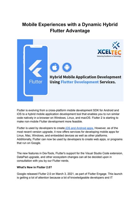 Discover whats new in Flutter 3.27 | iProgrammer Solutions | PPT