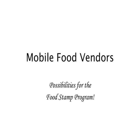 Mobile food vendors | PPT