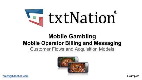 Gambling infographic - SMS and the mobile gambler | PDF