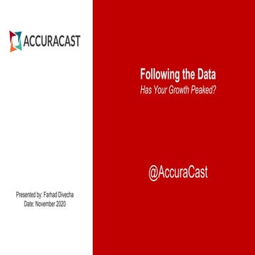 Following the Data - Has Your Growth Peaked? | PPT