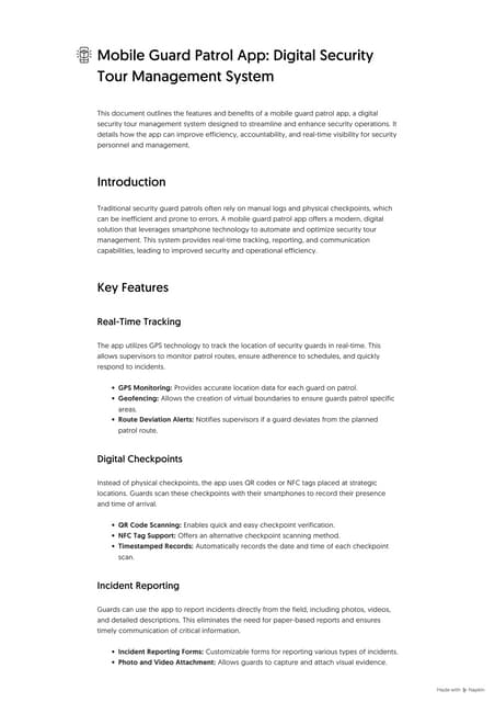 Guard Tour Mobile App Dashboard - Monitor All Security Patrols.pdf