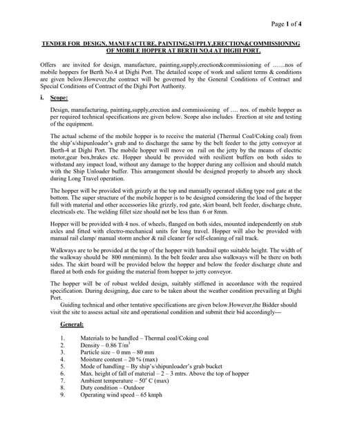 Tender specimen__How to write a Facinating Tender Notice!!! | PDF