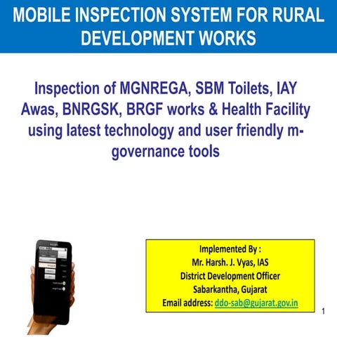 Mobile inspection System for Rural Development Works | PDF