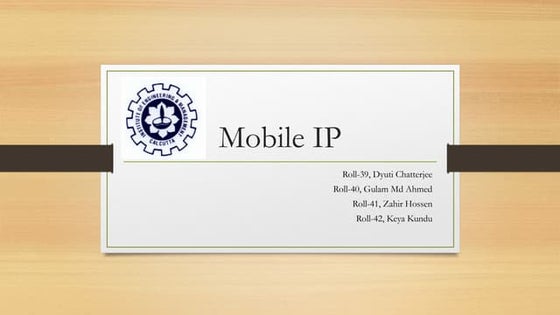 Mobile IP | PDF