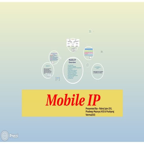 Mobile IP Presentation | PDF