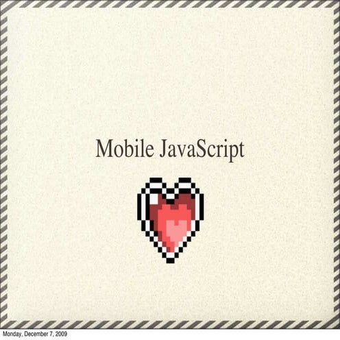 Mobile Javascript Ppt 5063