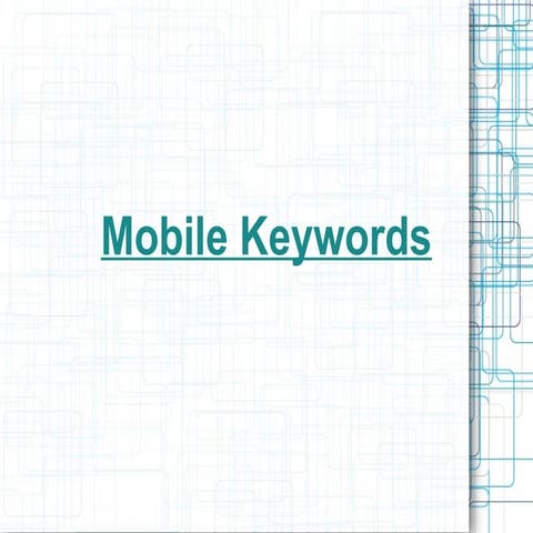Mobile Keywords | PPT