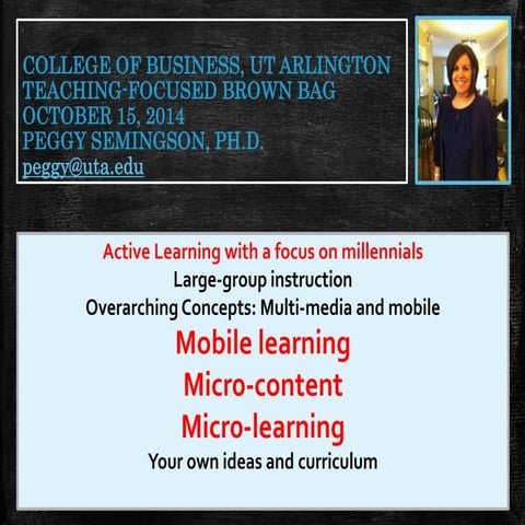 Mobile Learning and Microlearning | PPTX