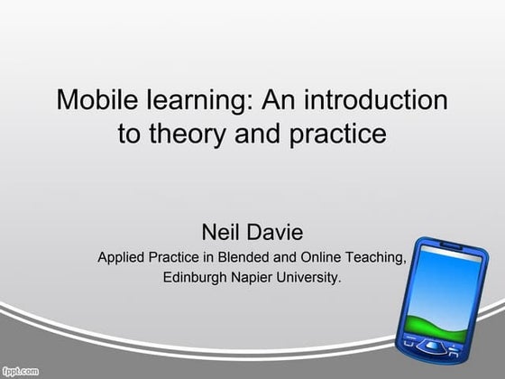 Mobile learning ppt | PPT