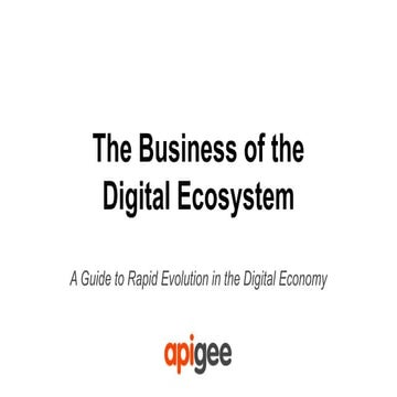 The Business of the Digital Ecosystem | PPT