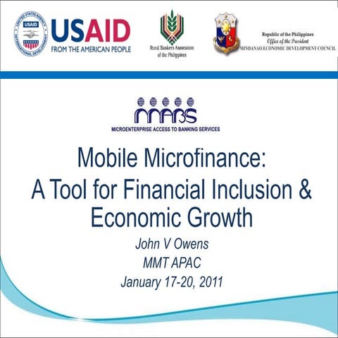 Mobile Microfinance: A Tool for Financial Inclusion & Economic Growth ...