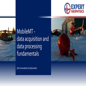 MobileMT airborne EM technology - data acquisition and processing ...