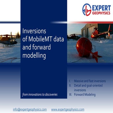 Inversions of MobileMT data and forward modelling | PDF