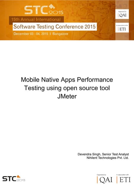 Mobile Application Performance Testing Ppt