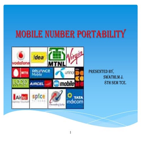 Mobile number portability1 | PPT