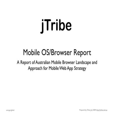 Mobile OS and Mobile Browser Trends and Prediction | PDF | Operating ...