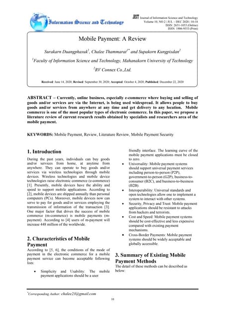 Design and develop authentication in electronic payment systems based on IoT and biometric | PDF