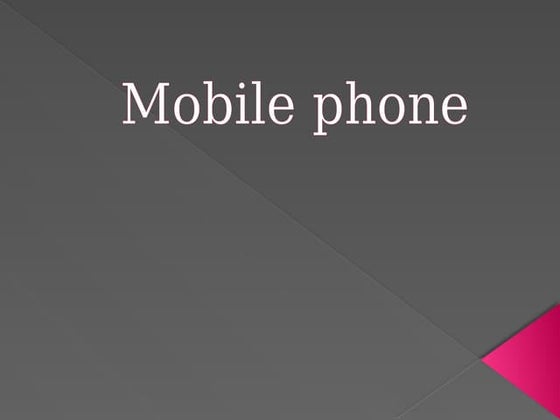 Mobile Boon & Bane | PPT | Phone Services | Home Utilities