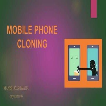 Mobile phone cloning | PPT