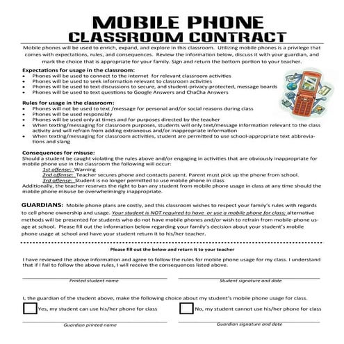 Mobile phone contract | PDF