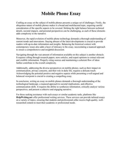 Cell Phones While Driving Essay. Herzing University | PDF