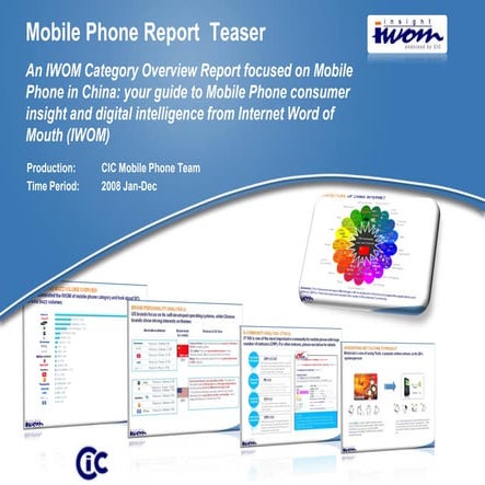 CIC Mobile Phone Report Teaser | PPT