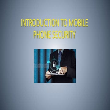 Mobilephone security | PPT