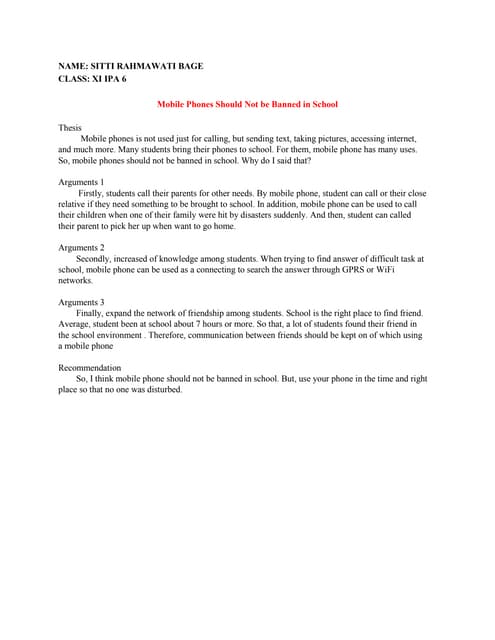 No Cell Phones in School | PPT