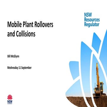 Mobile plant rollovers and collisions (Bill McGlynn) | PDF