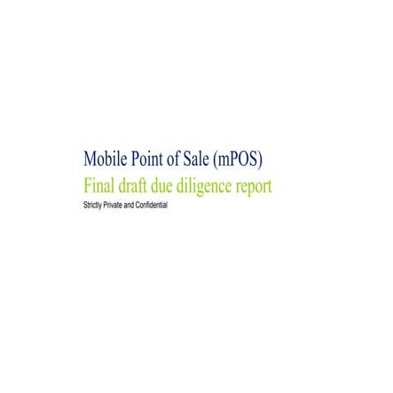 Mobile point of sale final deliverable | PPT
