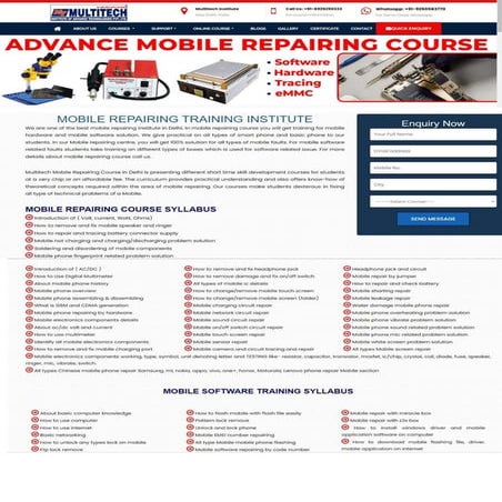 MOBILE REPAIRING COURSE IN MULTITECH INSTITUTE.COM.pptx