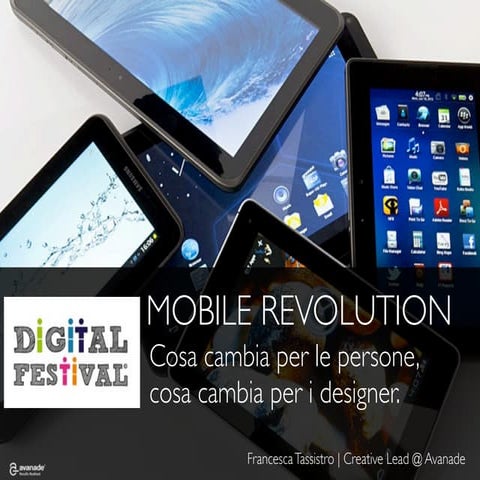 Mobile Revolution | Cosa cambia per le persone, cosa cambia per i ...