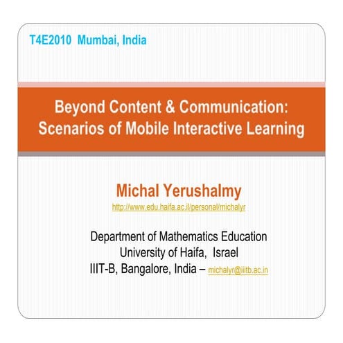 Mobile Scenarios Presentation | PDF