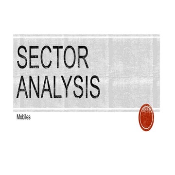 Mobile Sector analysis | PPT