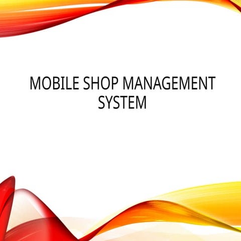 Mobile Shops Inventory Management System | PPTX